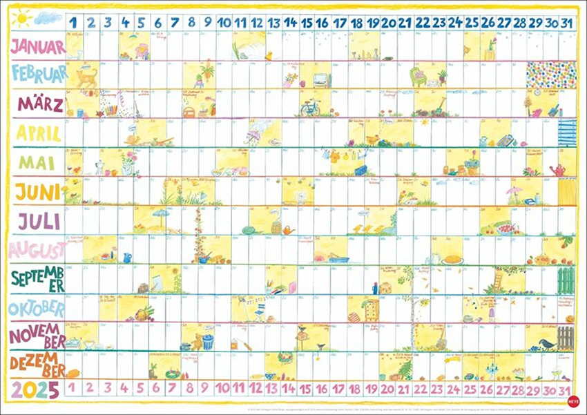 Mein Buntes Jahr Kalender